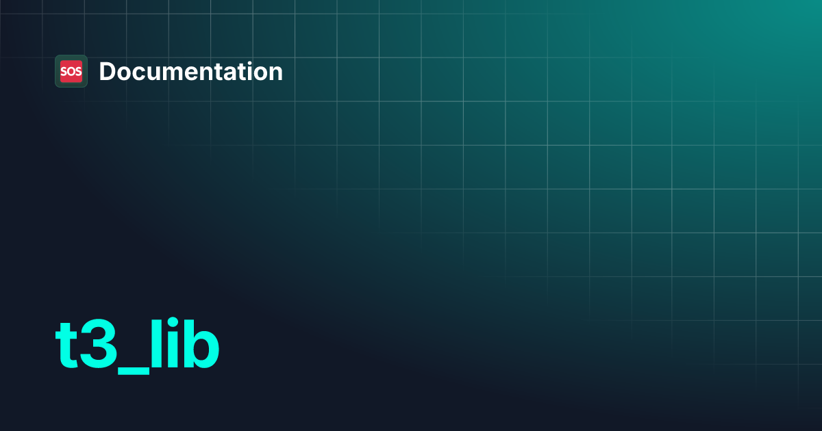 t3_lib | Documentation